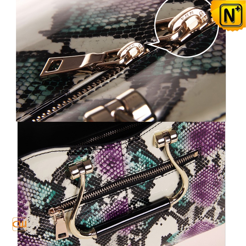 Python Embossed Leather Handbags CW310918 | CWMALLS