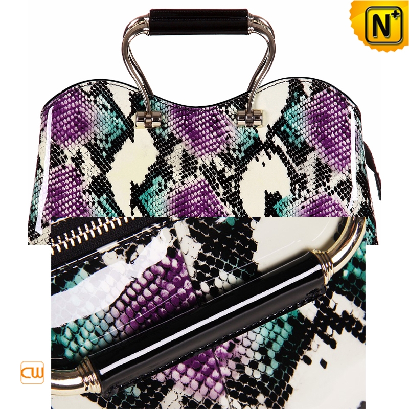 Python Embossed Leather Handbags CW310918 | CWMALLS