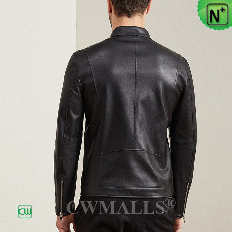 CWMALLS® Custom Slim Fit Lambskin Leather Jacket CW822106