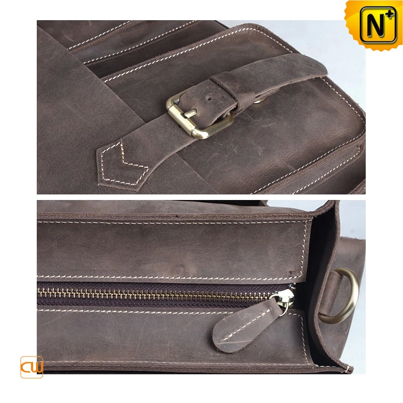 Mens Business Italian Leather Briefcase CW914121