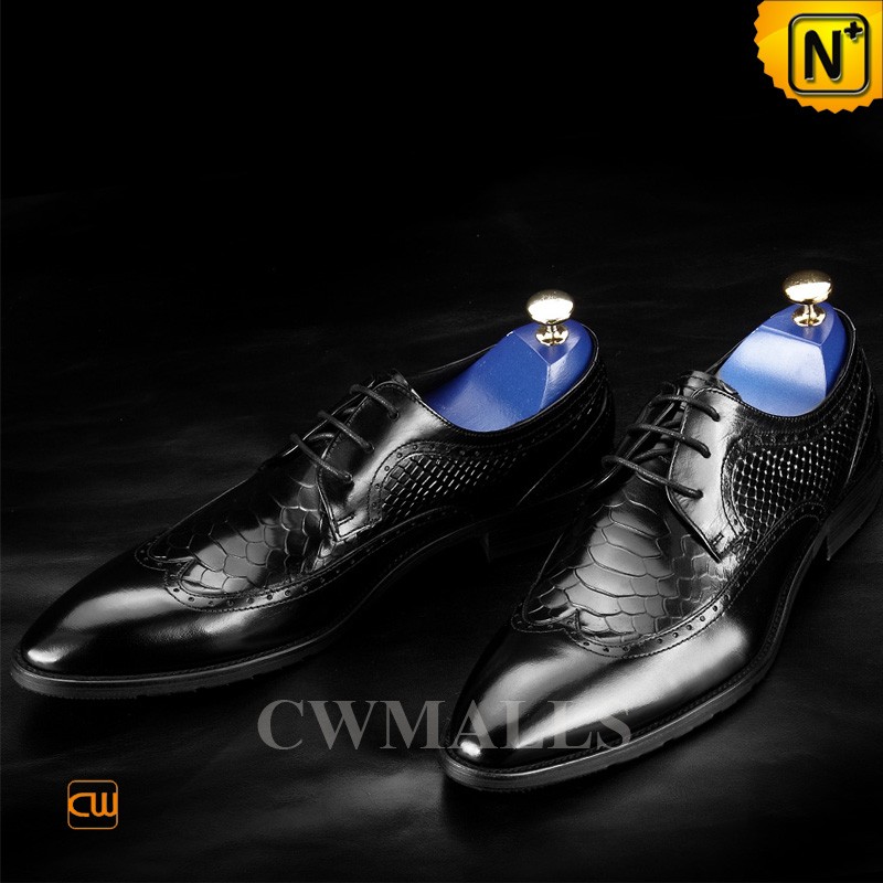 CWMALLS® Lace Up Leather Dress Shoes CW716025 | cwmalls.com