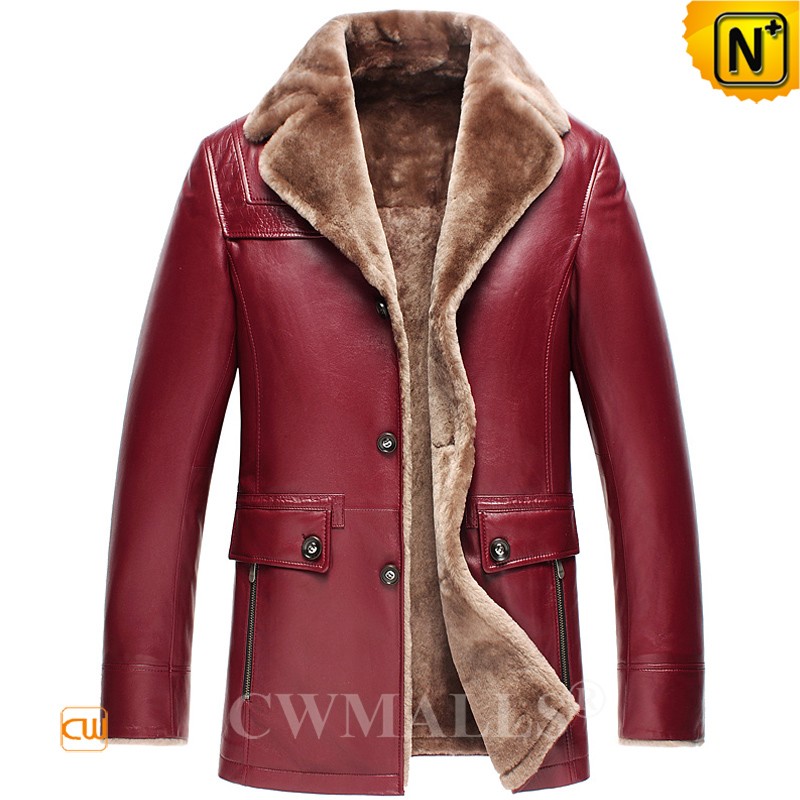CWMALLS® Custom Multifunctional Shearling Leather Coat CW818206