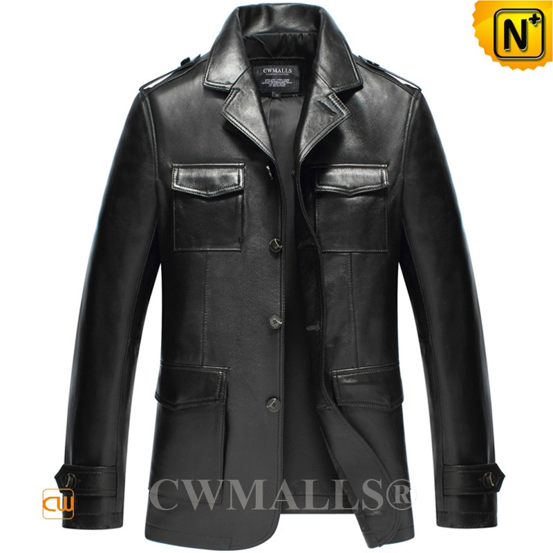 CWMALLS® Custom Men's Lambskin Leather Blazer CW808020