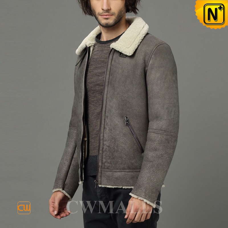 CWMALLS® Patented Design Sheepskin Flight Jacket CW858330