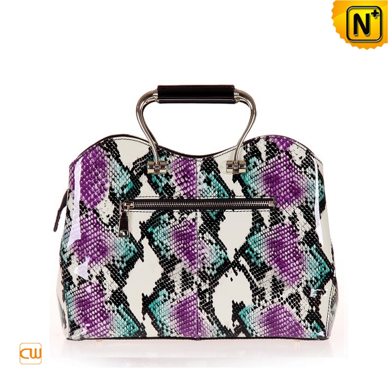 Python Embossed Leather Handbags CW310918 | CWMALLS