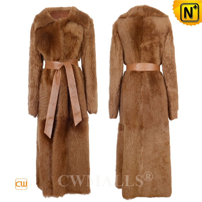 CWMALLS® Womens Toscana Shearling Sheepskin Robe Coat CW618018