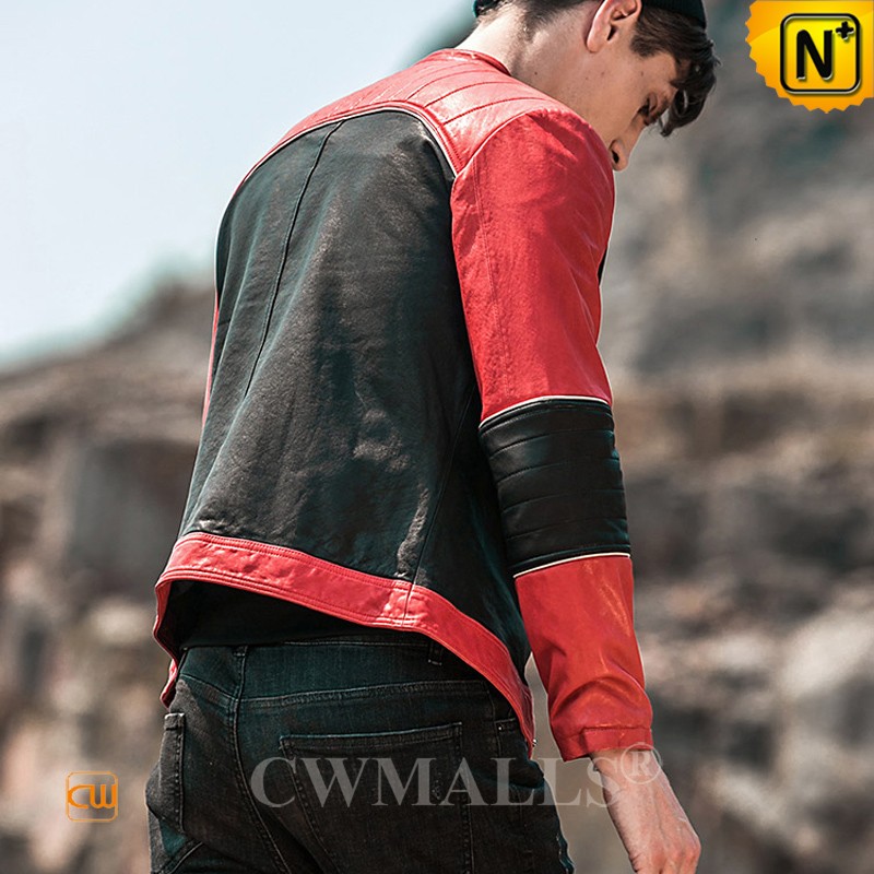 CWMALLS® Custom Men's Motocross Leather Jacket CW818302