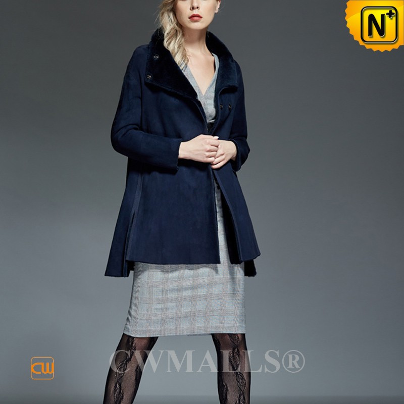 CWMALLS® Women Cropped Reversible shearling coat CW607006
