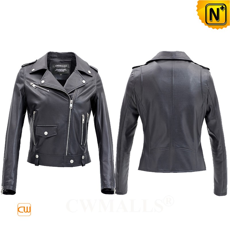 CWMALLS® Custom Italian Calfskin Leather Biker Jackets CW622011